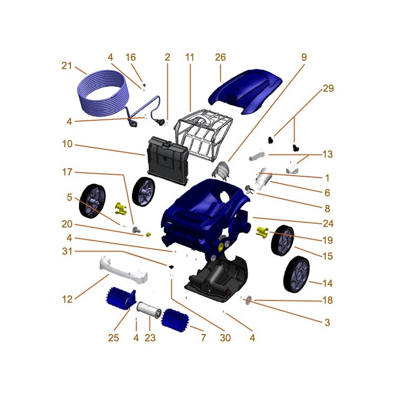 Bac filtrant robot Zodiac Vortex 3 / Vortex 4